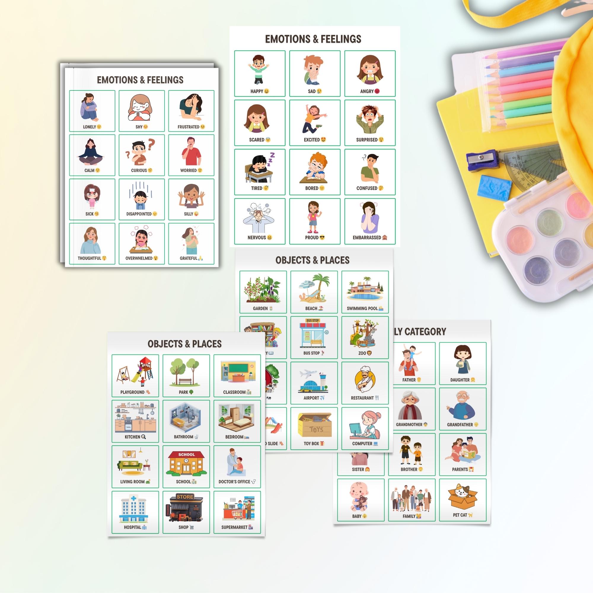 Non-verbal Communication Cards | 180+ Emotion & Action Flashcards ...