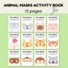 Printable Animal Masks for Kids: DIY Party Activity (PDF Download) - Etsy