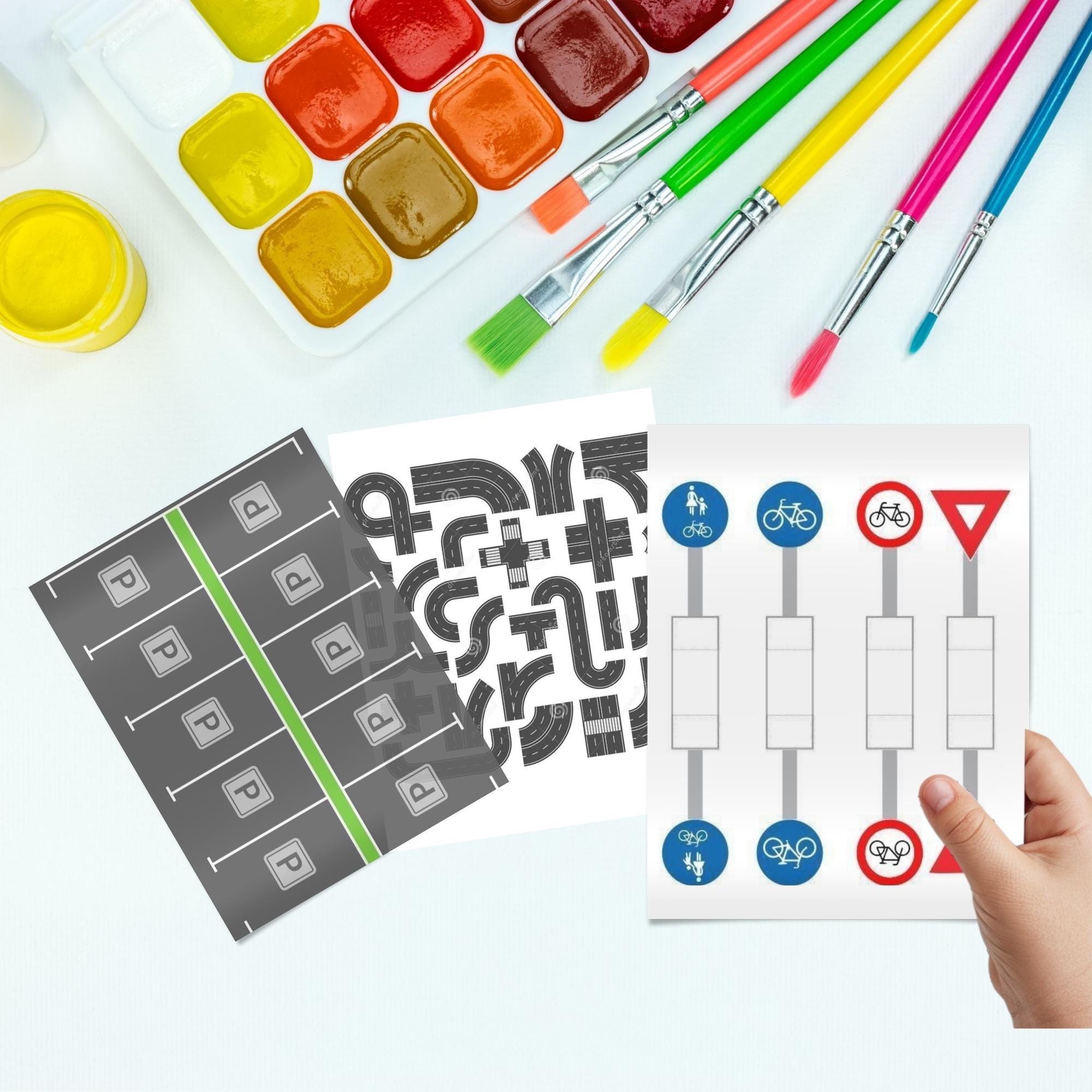 Build Your Own City Paper Craft Set | Printable Cars & Buildings (PDF ...