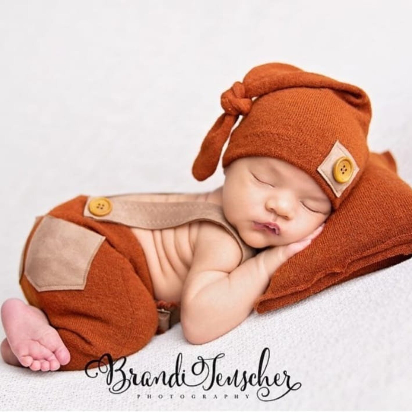 Newborn Cinnamon Boy Set 4 Colors Suspender Pants Pillow - Etsy
