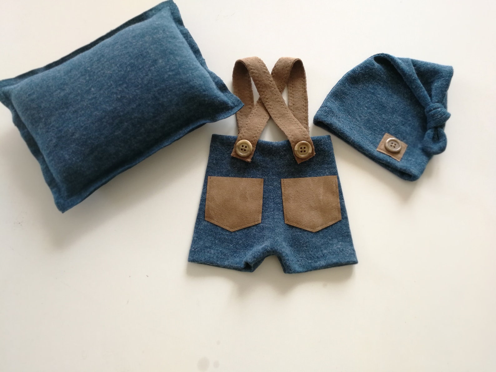 Newborn Cinnamon Boy Set 4 Colors Suspender Pants Pillow - Etsy