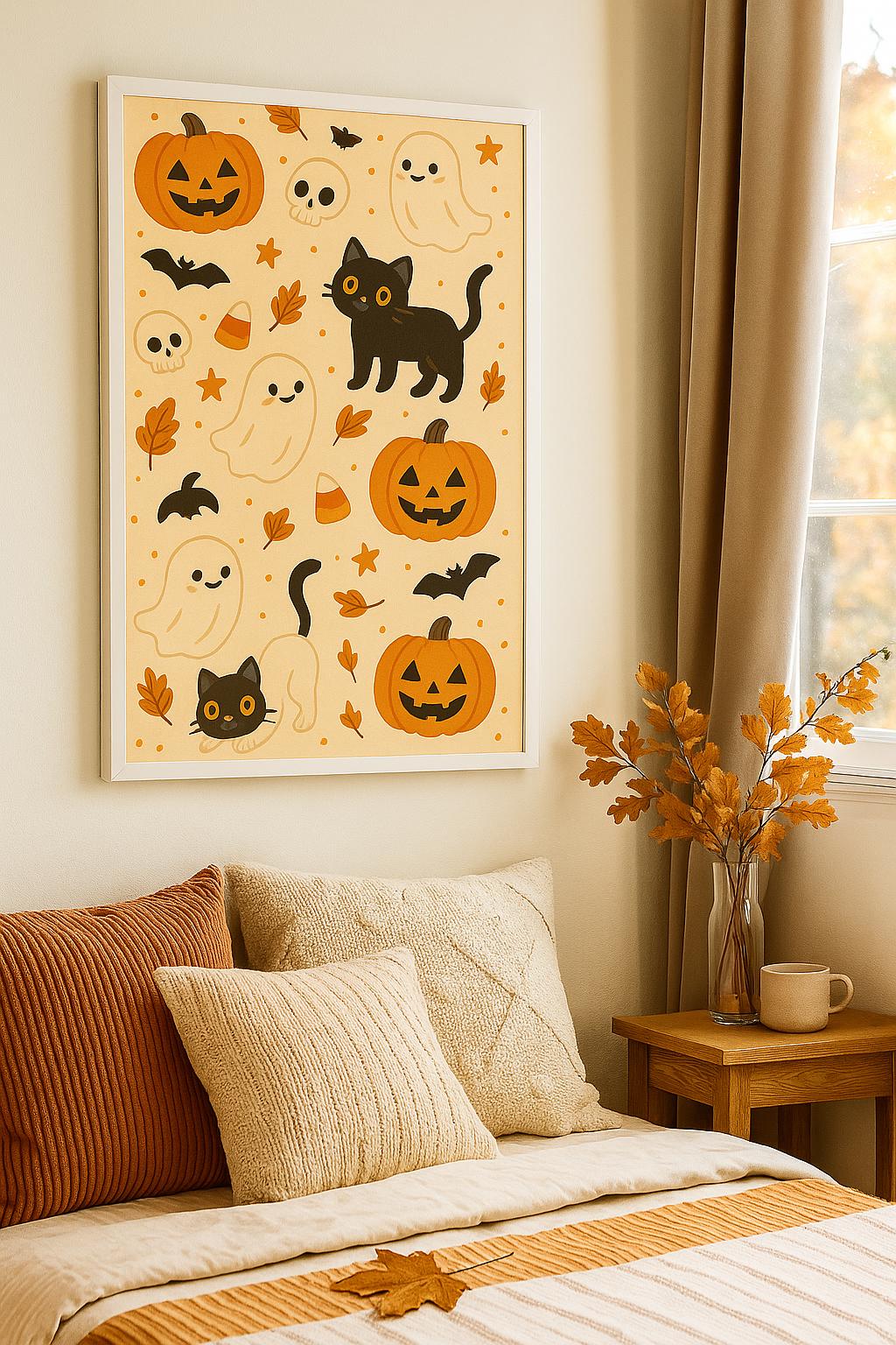 Cute Halloween Poster - Multiple Digital Prints - Etsy