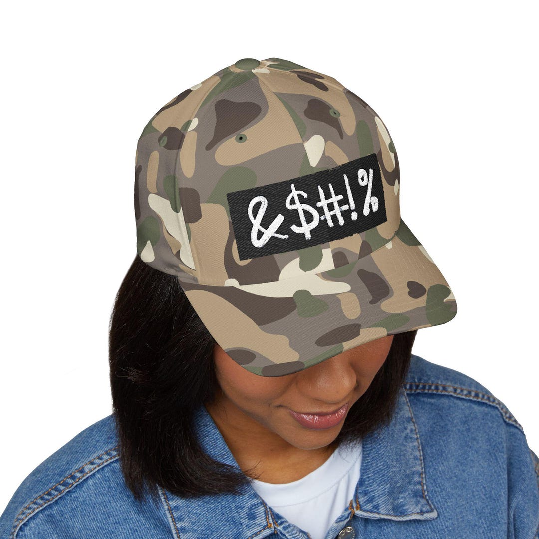 Censored Swear Symbols Cap | Embroidered Closed-back Structured Cap - Etsy