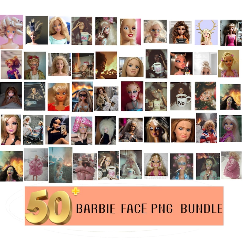 Funny Doll Meme PNG Bundle, Disturbed Reaction Graphics (digital ...