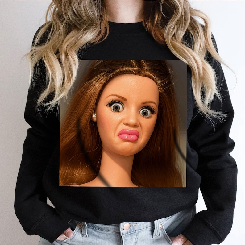 Funny Disgusting Doll Face Meme PNG, Creepy Cute Art (digital Download ...