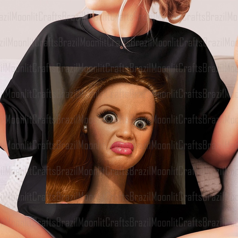 Funny Disgusting Doll Face Meme PNG, Creepy Cute Art (digital Download ...
