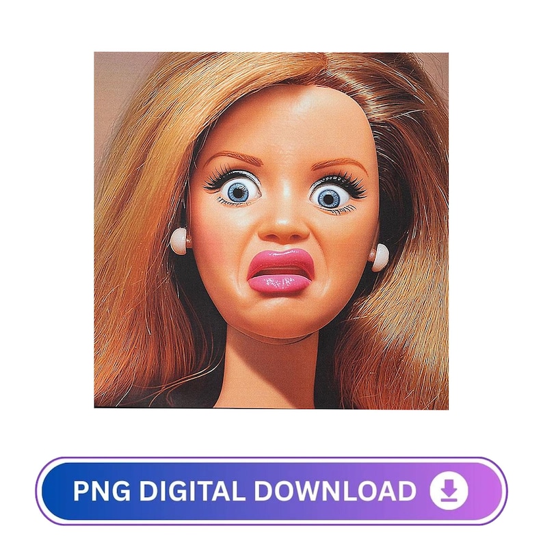 Funny Disgusting Doll Face PNG, Meme Design (digital Download) - Etsy