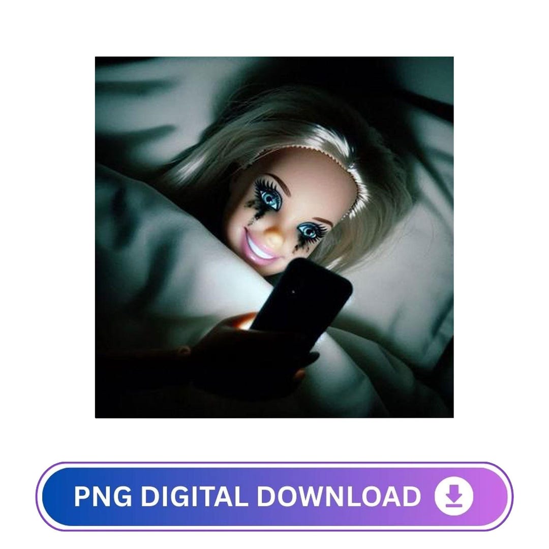 Creepy Disgusting Doll Face Meme PNG, Funny Weird Art (digital Download ...