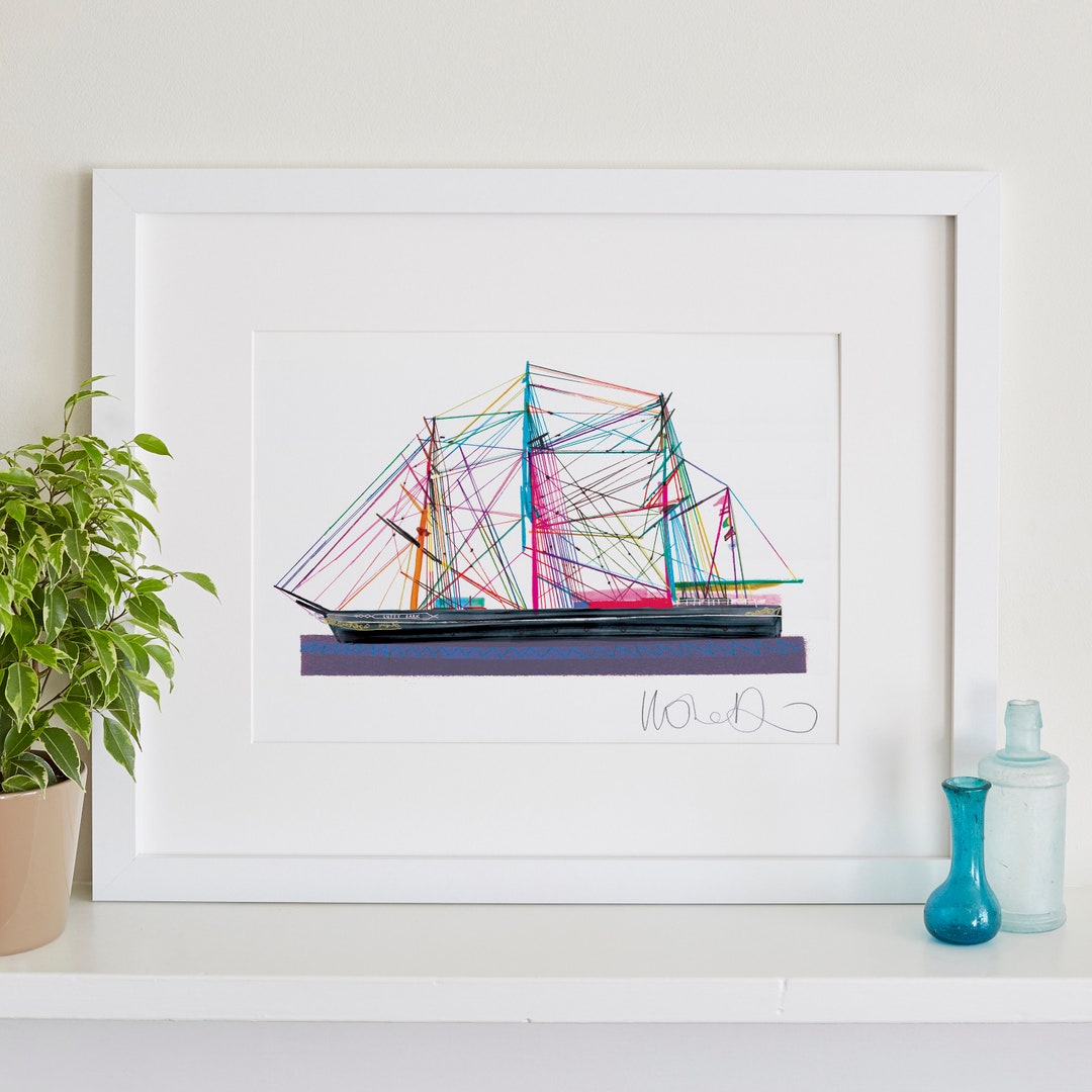 The Cutty Sark Print, Sailor Gift, Boat Art, Maritime Poster - Etsy