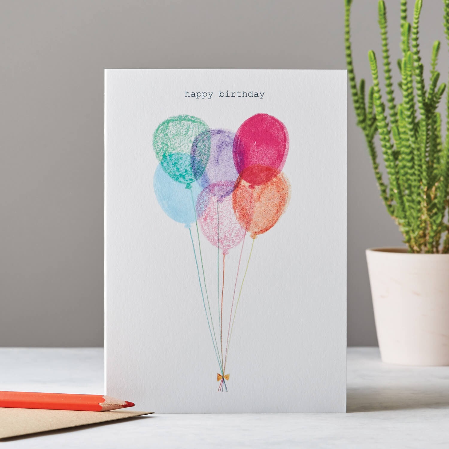 Happy Birthday Card Birthday Balloons Card LT011 | Etsy