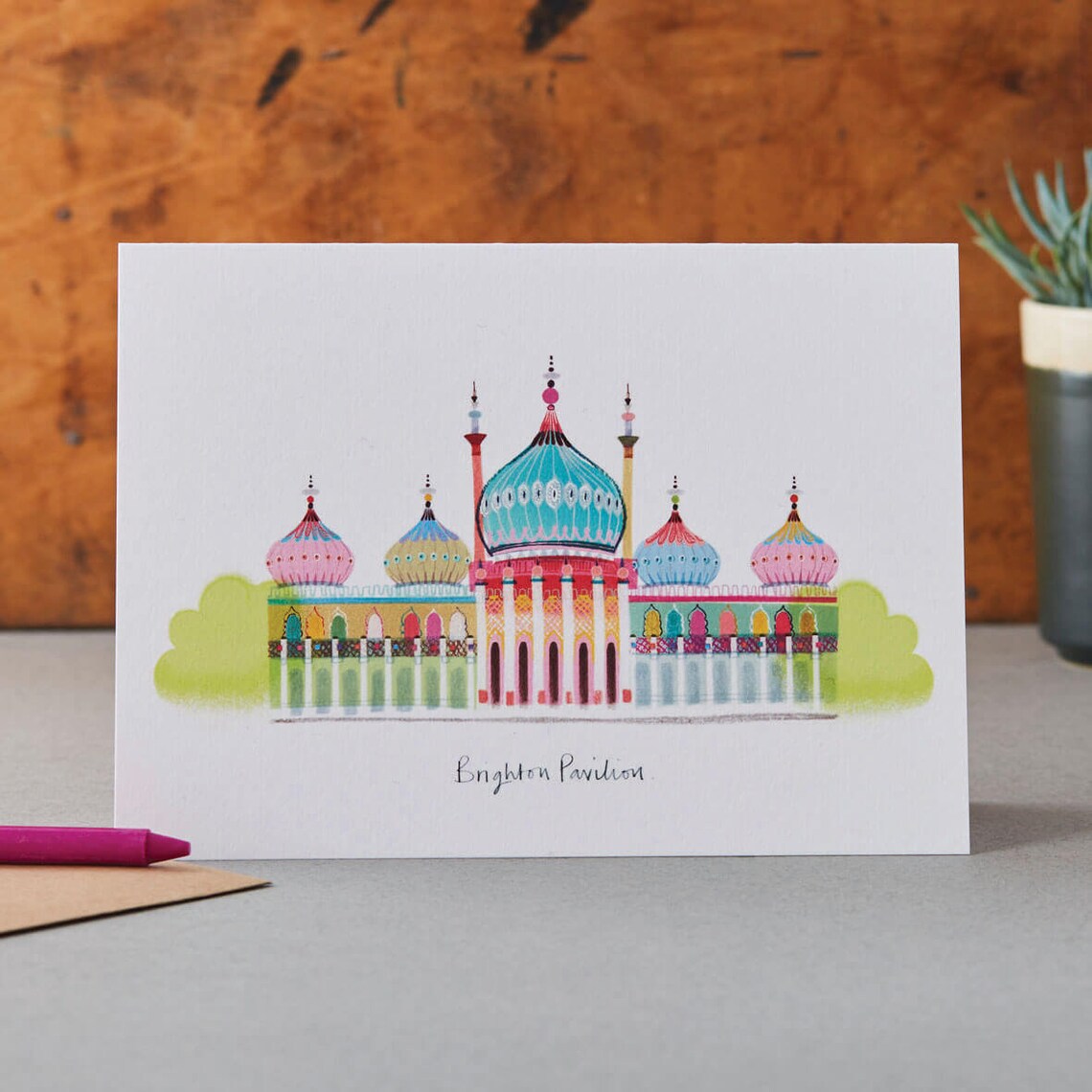 Brighton Pavilion Card Regency Landmark Sussex Seafront | Etsy