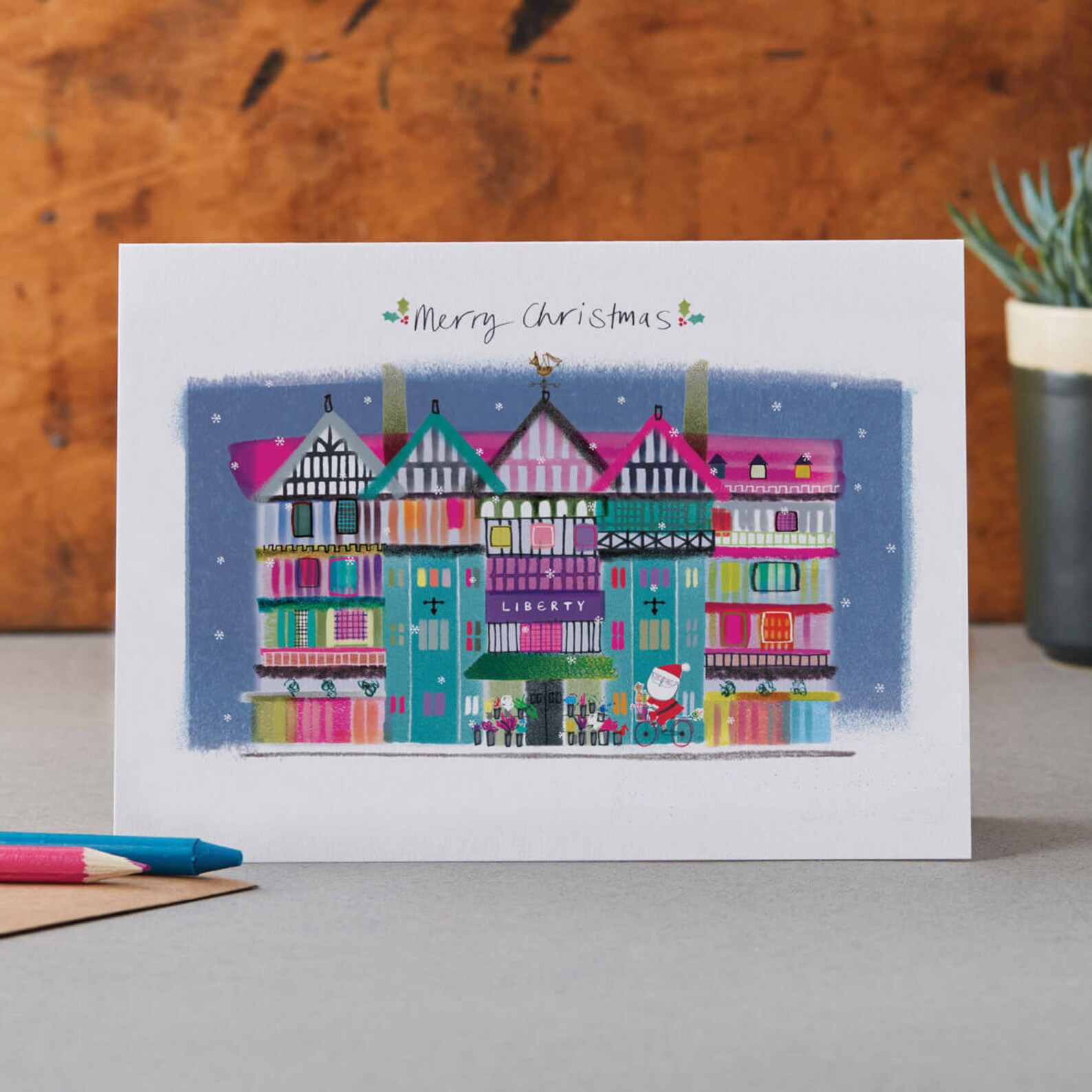 Liberty of London Christmas Card, LM041 - Etsy UK