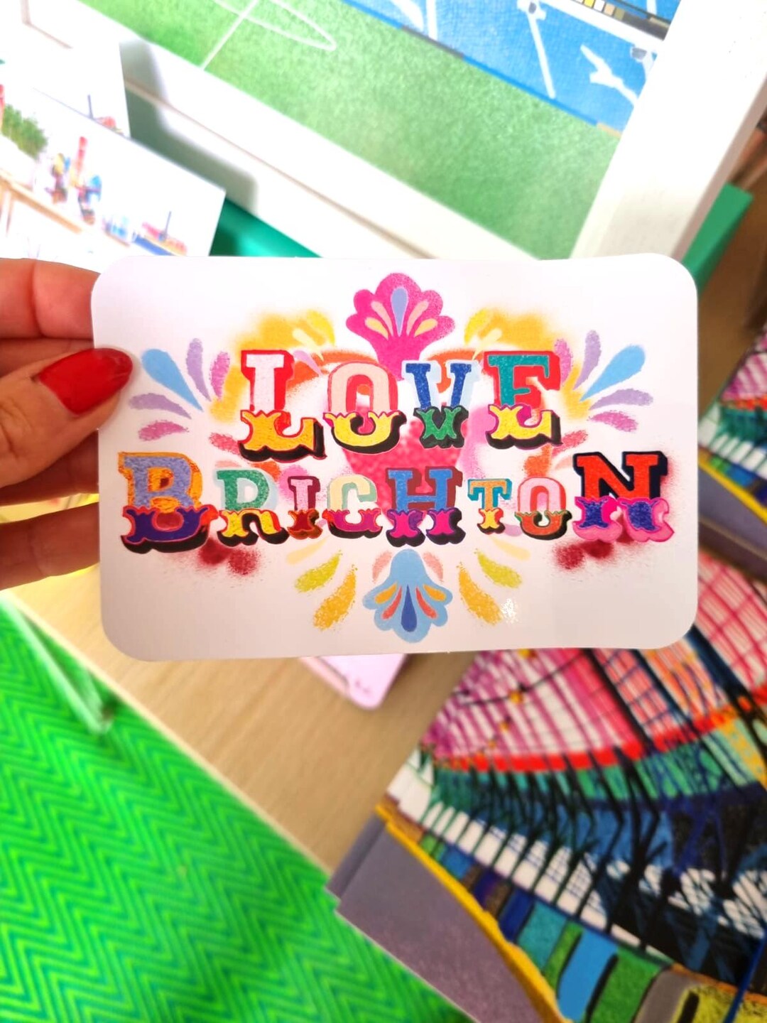 Love Brighton Sticker, Bless Up, Brighton Sticker, Laptop Sticker - Etsy