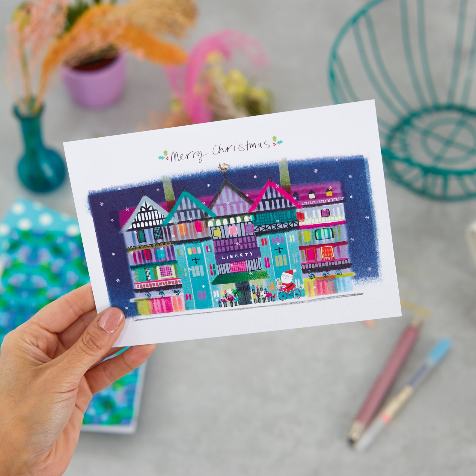 Liberty of London Christmas Card, LM041 - Etsy UK