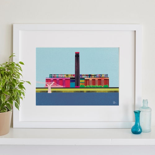 Tate Modern London Print London Skyline Art Gallery - Etsy