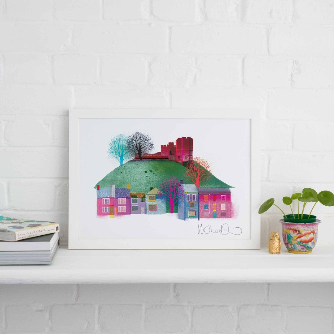 Lewes Castle Unframed Print, Sussex Landmark Art - Etsy