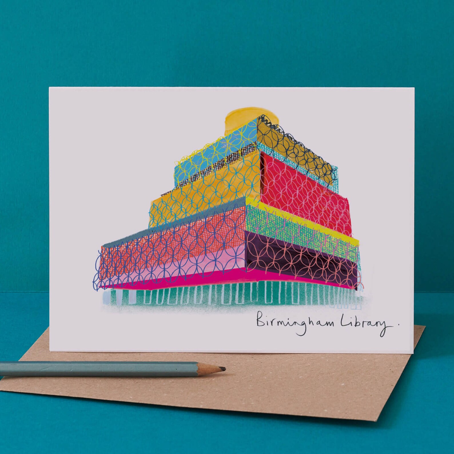 Birmingham Library Card Brummie Gift City Architecture - Etsy