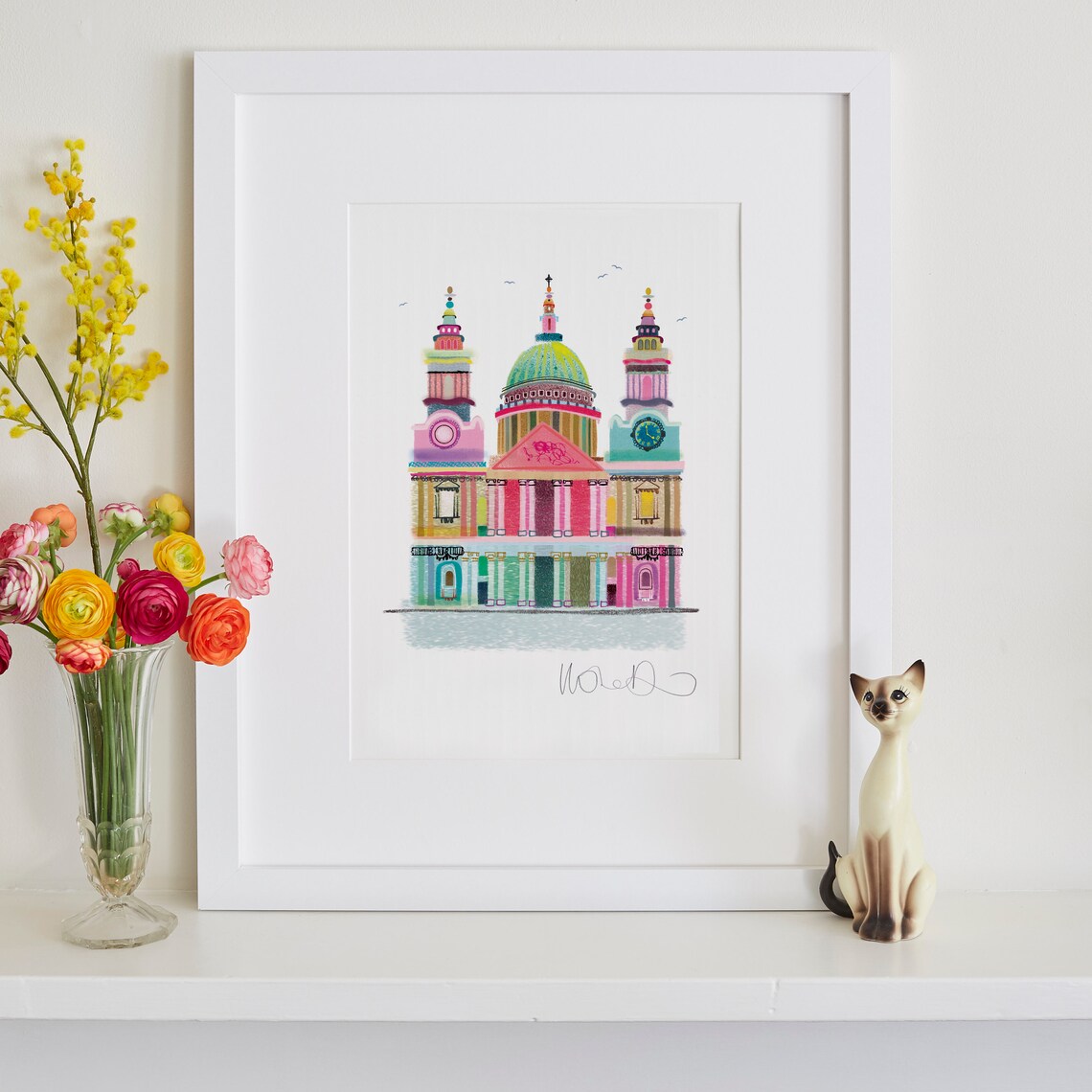 St Pauls Cathedral Print London Art - Etsy
