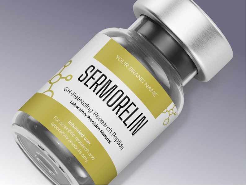 Editable Peptide Vial Labels | Clinical Canva Template | Printable ...