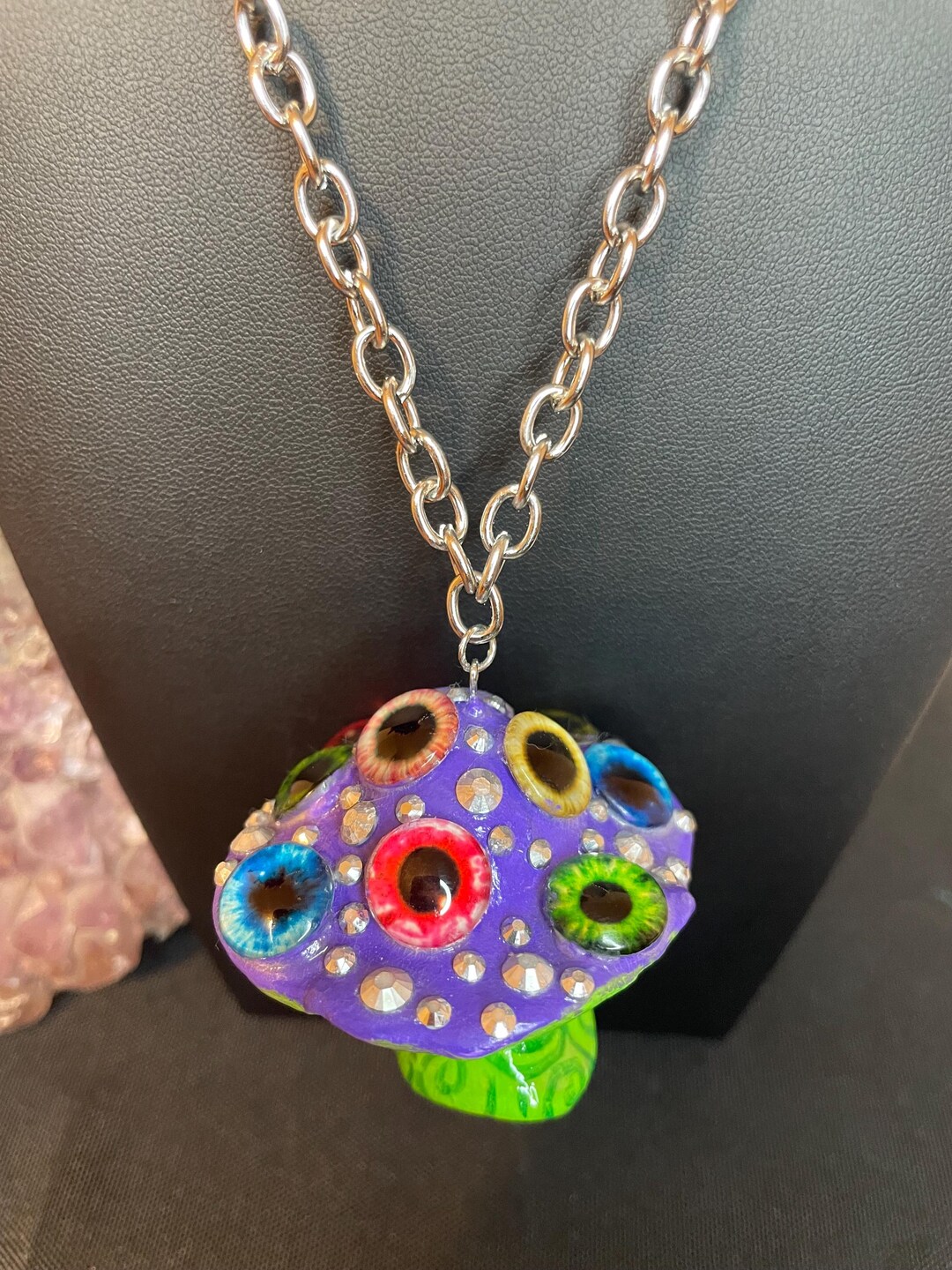 Handmade Cursed Mushroom Necklace - Etsy