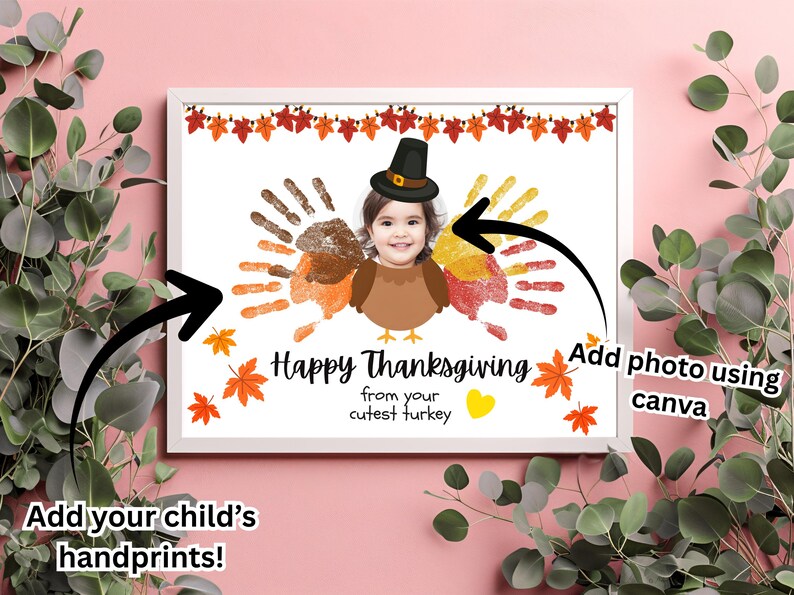 Printable Turkey Handprint Craft, Thanksgiving Handprint Art for Kids ...