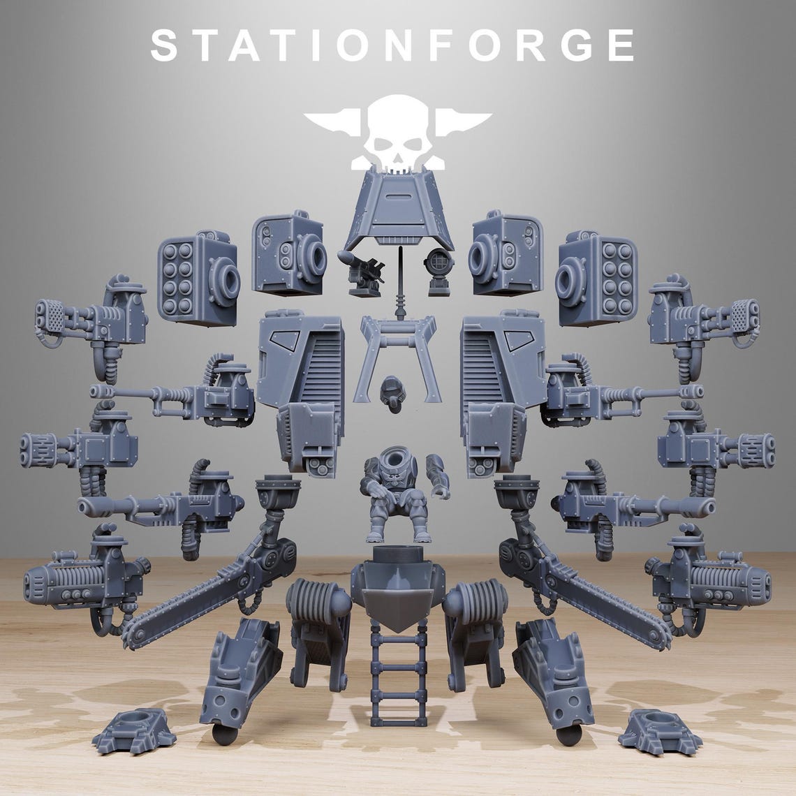 Vaskar Walker / Walker / Mech / Transporter / Sci Fi / Space / Table ...