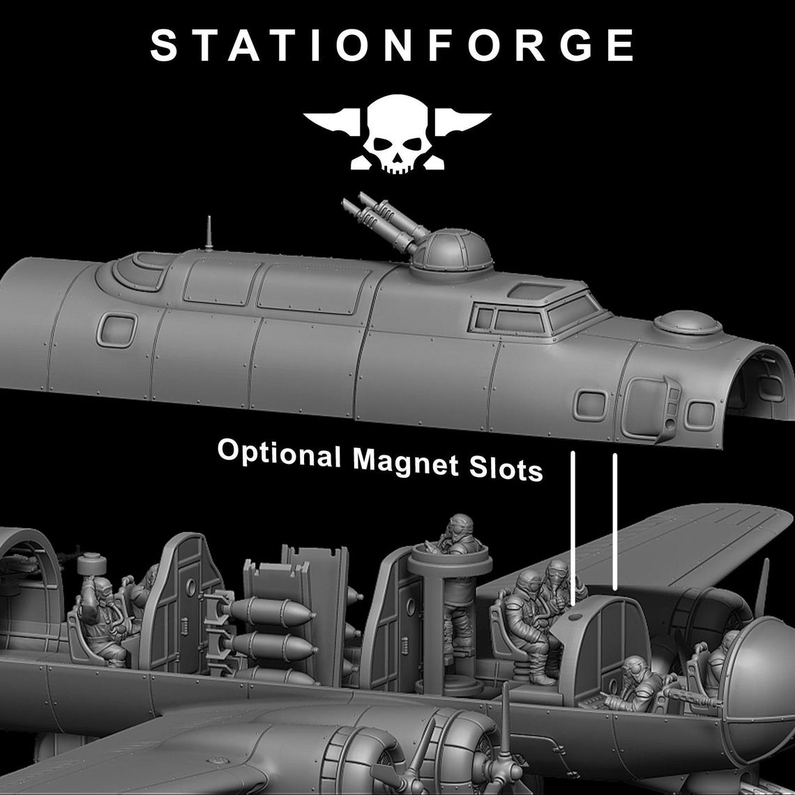 Grimguard Bomber Plane / Bomber / Jet / Sci Fi / Space / Table Top ...