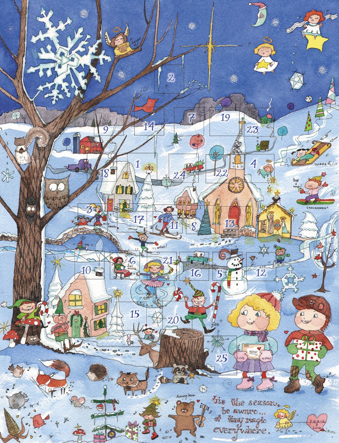 Advent Calendar 'tis the Season - Etsy