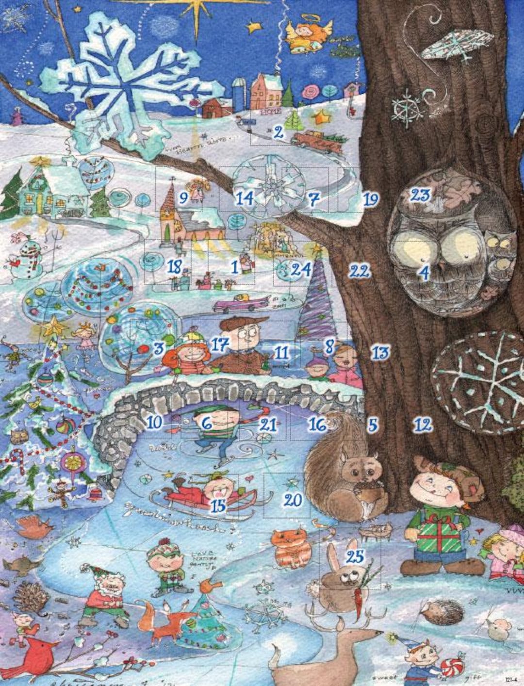 Advent Calendar Nature's Joy - Etsy