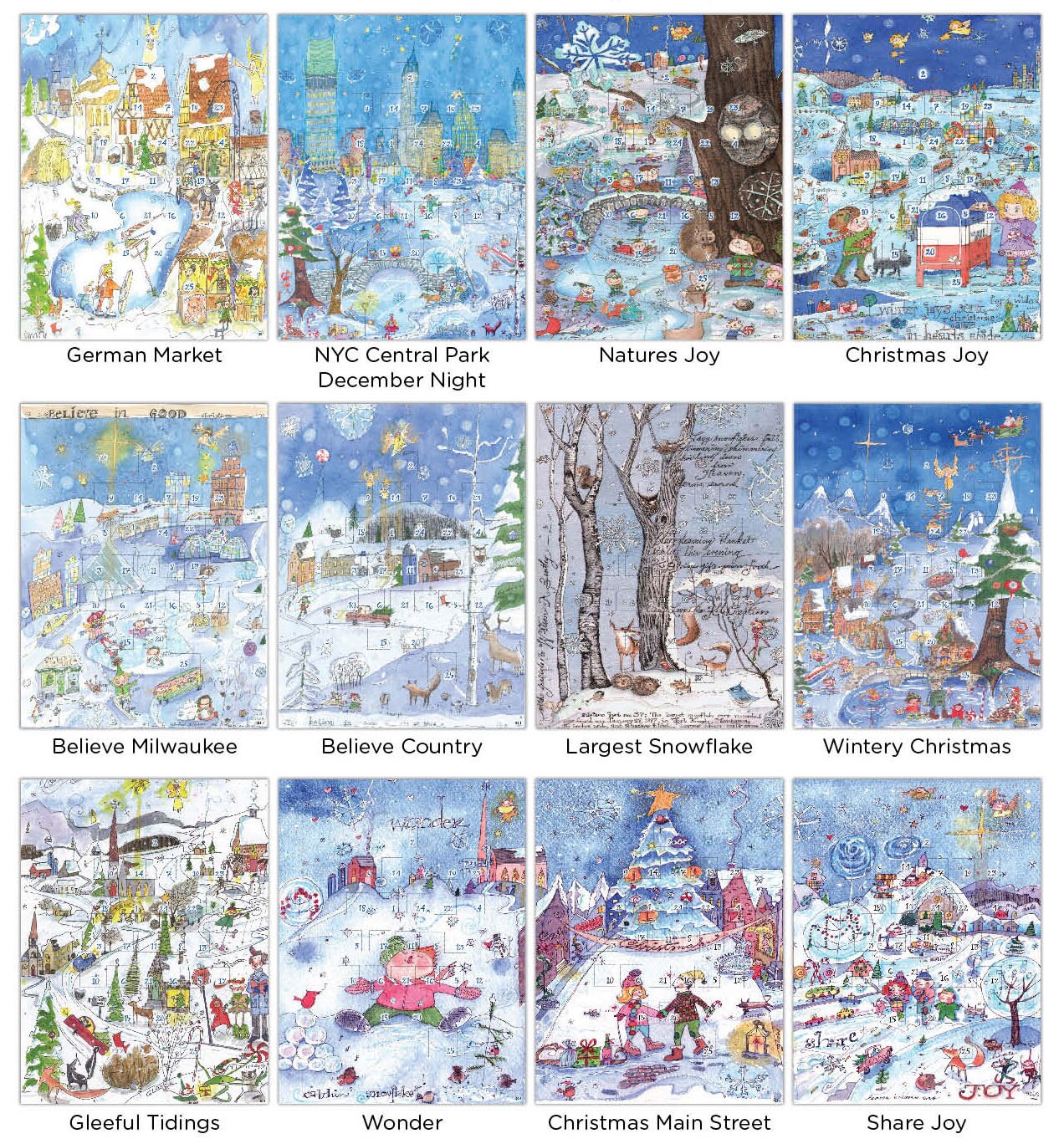 12 Pack of Chrisanne Advent Calendar Collection - Etsy
