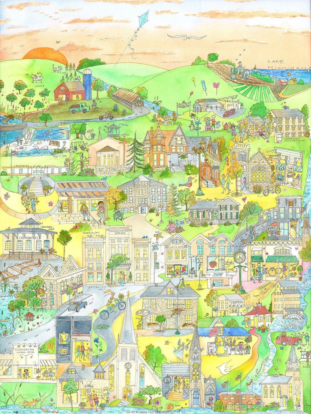 Perfect Day in Cedarburg Digital Print 11 X 14 - Etsy