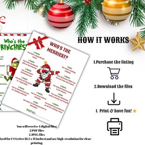 Whos the Grinchiest - Who's the Merriest - Christmas Game Bundle ...