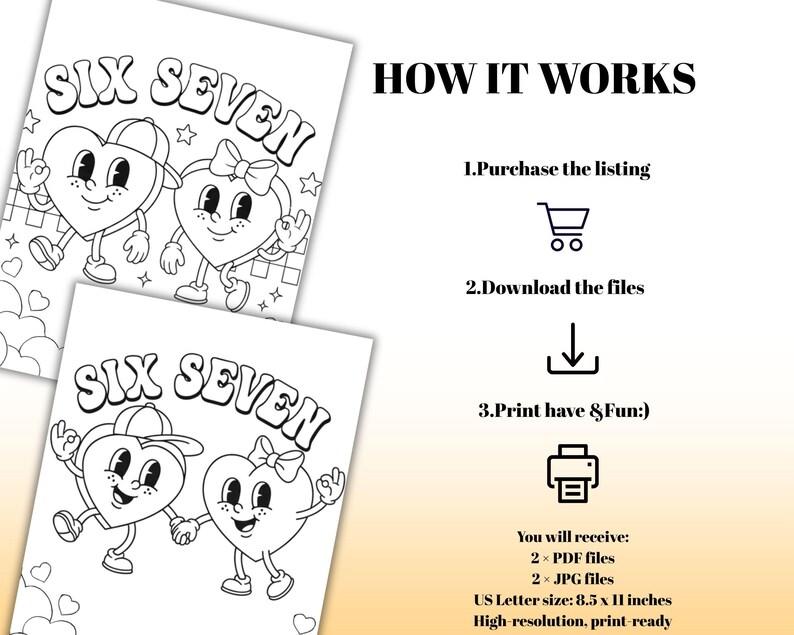 Six Seven Trend Valentine Coloring Pages for Kids | Classroom ...
