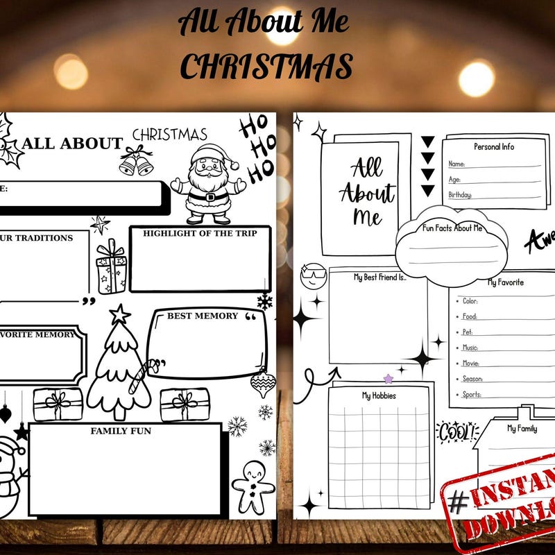 All About Me Christmas - Etsy