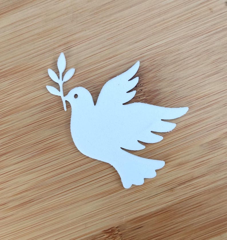 EVA Foam Peace Dove Cutouts With Olive Branch • Handmade Appliques ...