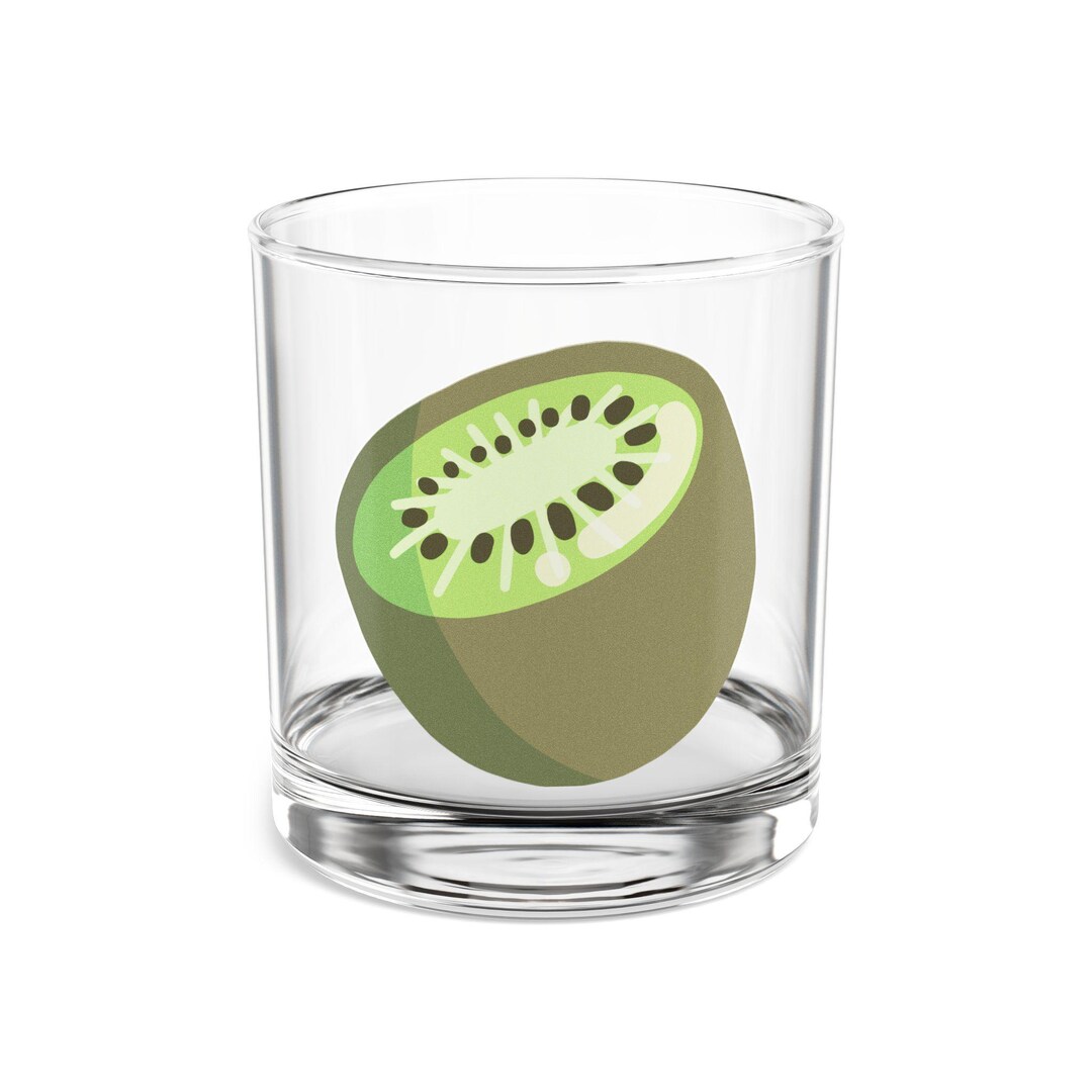 Kiwi-design Rocks Glass, 10oz | Fun Cocktail Glass, Unique Gift, Home ...