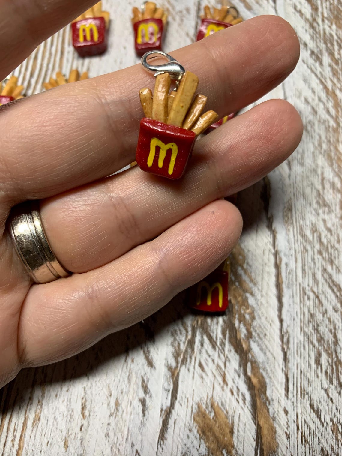 French Fries Charm Handmade With Polymer Clay - Etsy