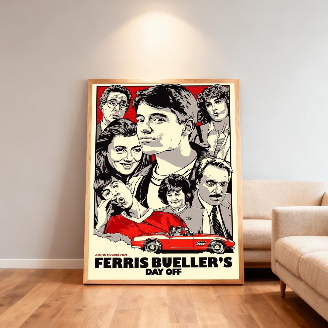 Ferris Bueller's Day off Movie Poster | High-definition Replica Canvas ...