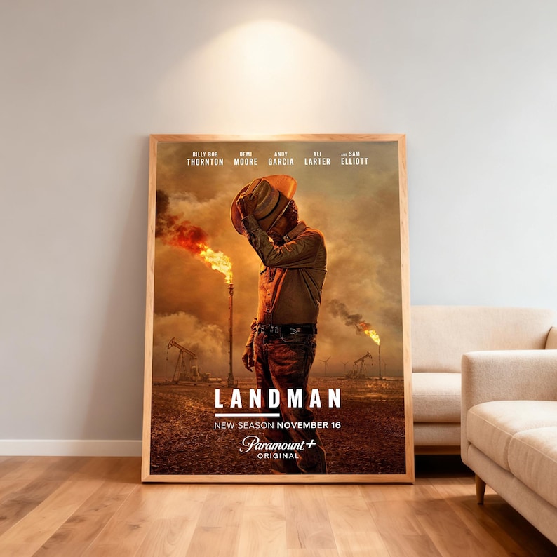 2025 Landman Season 2 Movie Poster | High-definition Replica Canvas ...