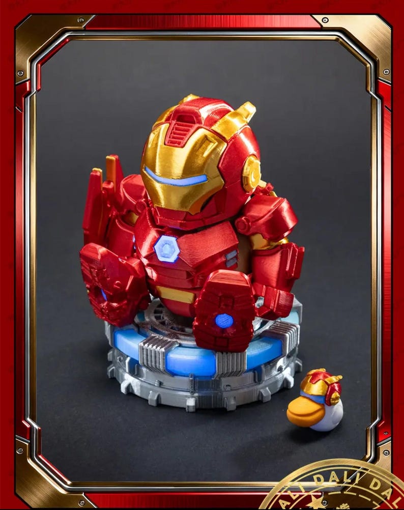 3D Print Capybara X Ironman Figure, Magnetic Attraction Parts, 5in ...