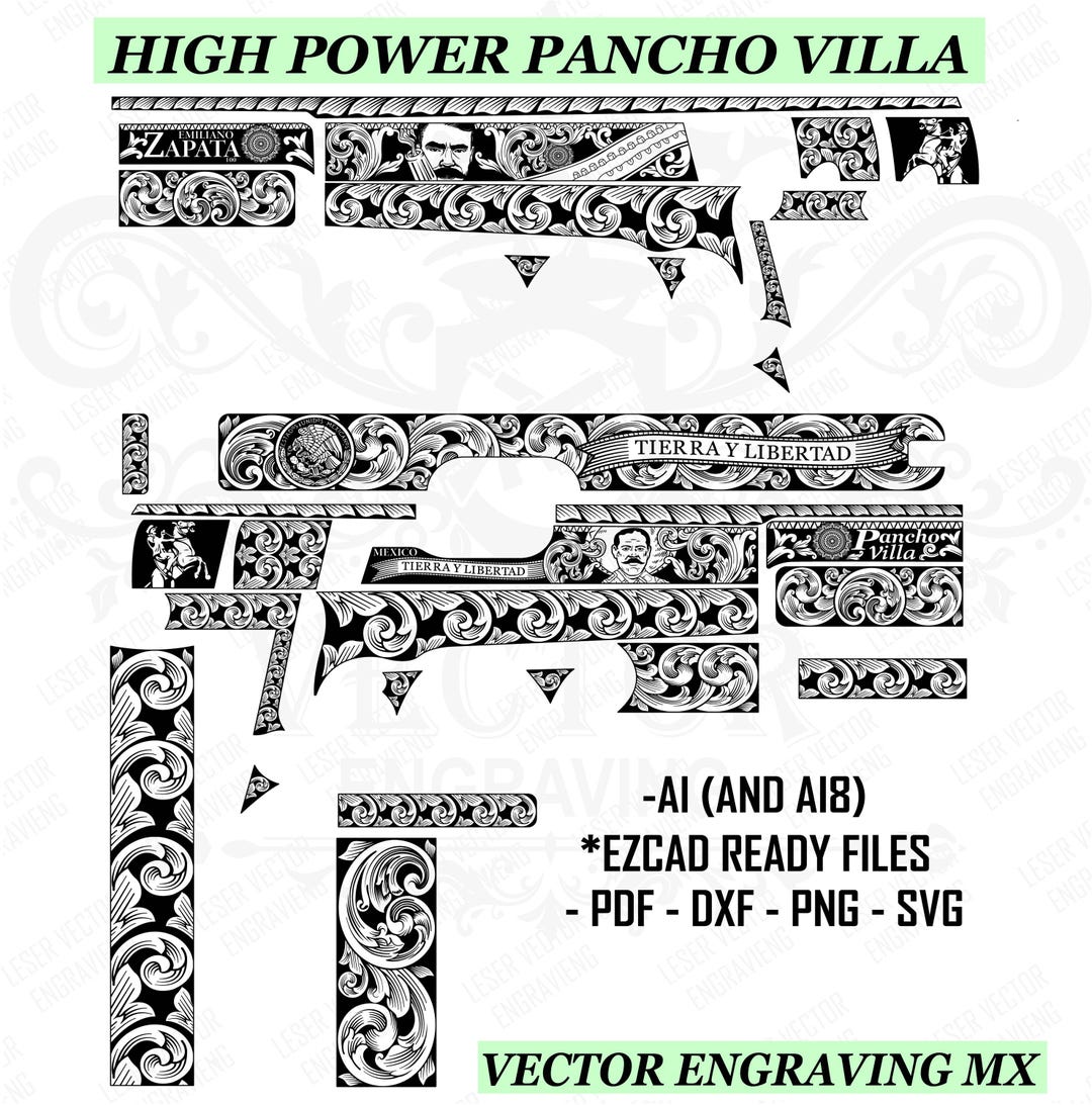 Pancho Villa Svg Vector Art Svg, Lasercreation, Laserart, Laserworkz ...