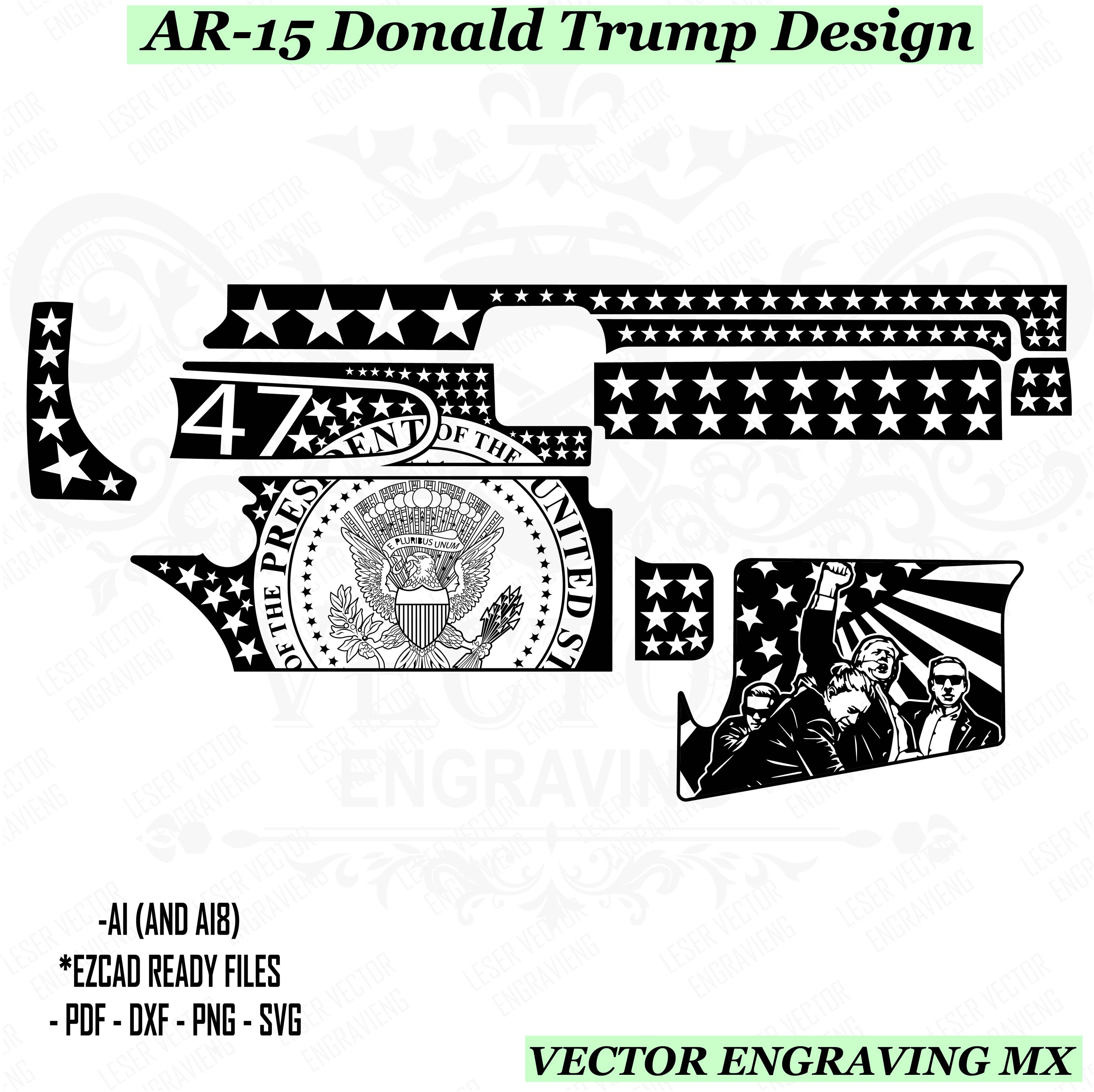 AR-15 Donald Trump Design SVG FILE - Etsy
