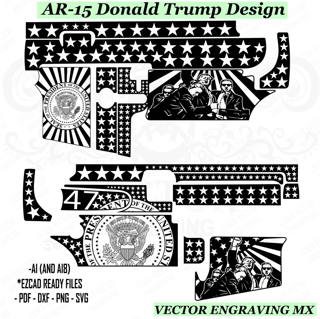 AR-15 Donald Trump Design SVG FILE - Etsy