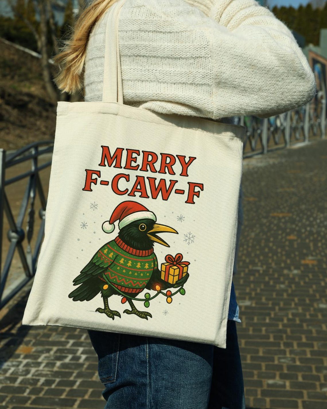 Funny Crow Christmas Design | FCAWF Holiday Clipart (PNG & SVG) - Etsy