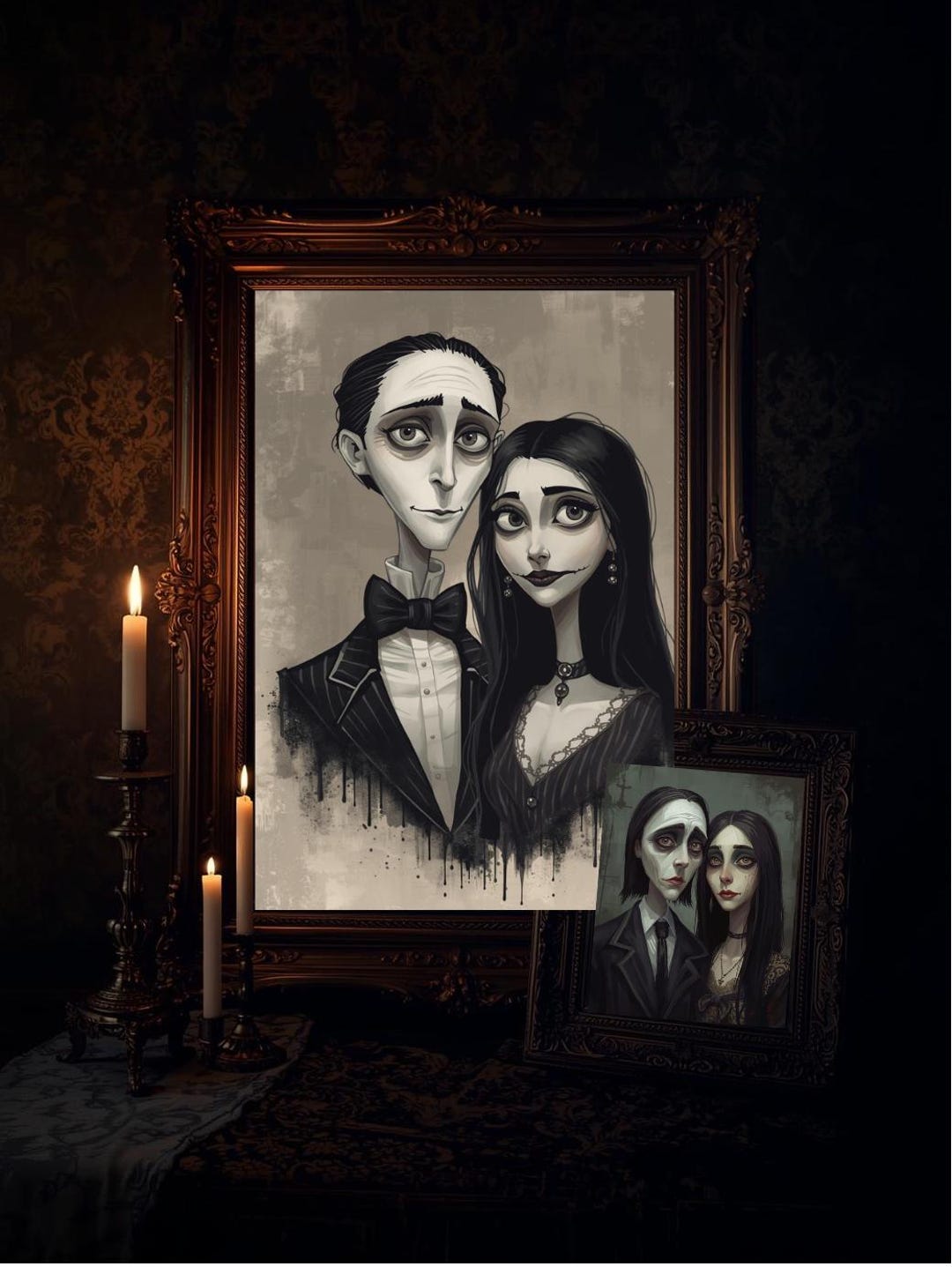 Custom Spooky Cartoon Portrait | Personalized Halloween Art (digital ...