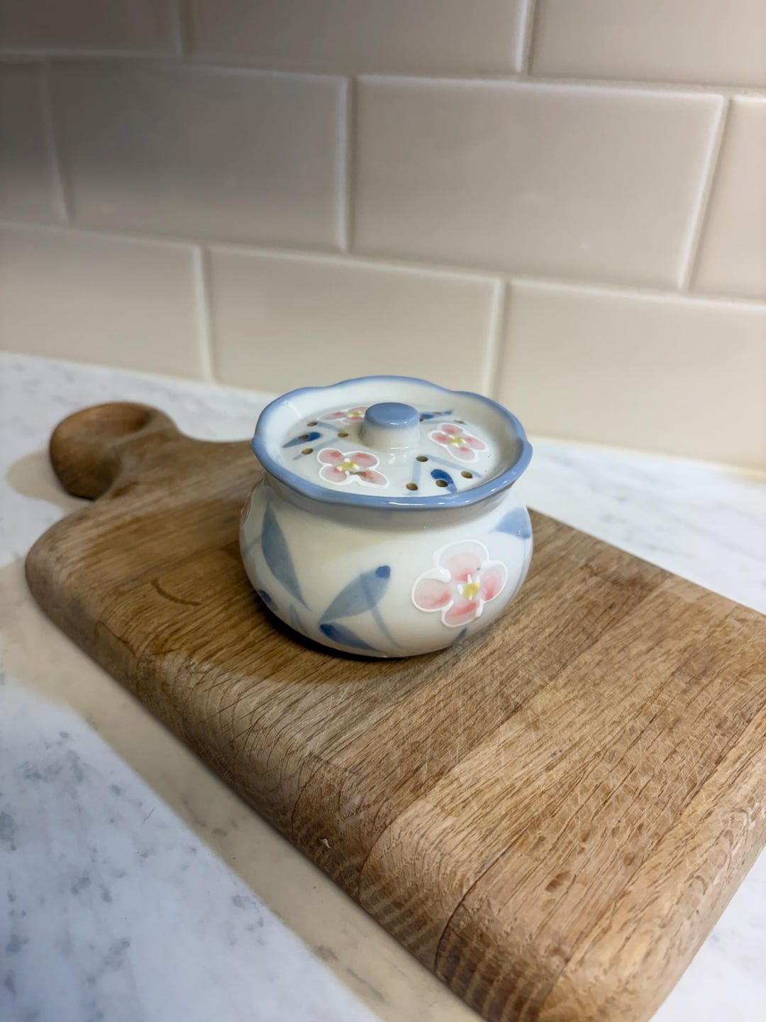Vintage Ben Richart Ceramic Pomander | Hand Painted Floral Pomander ...