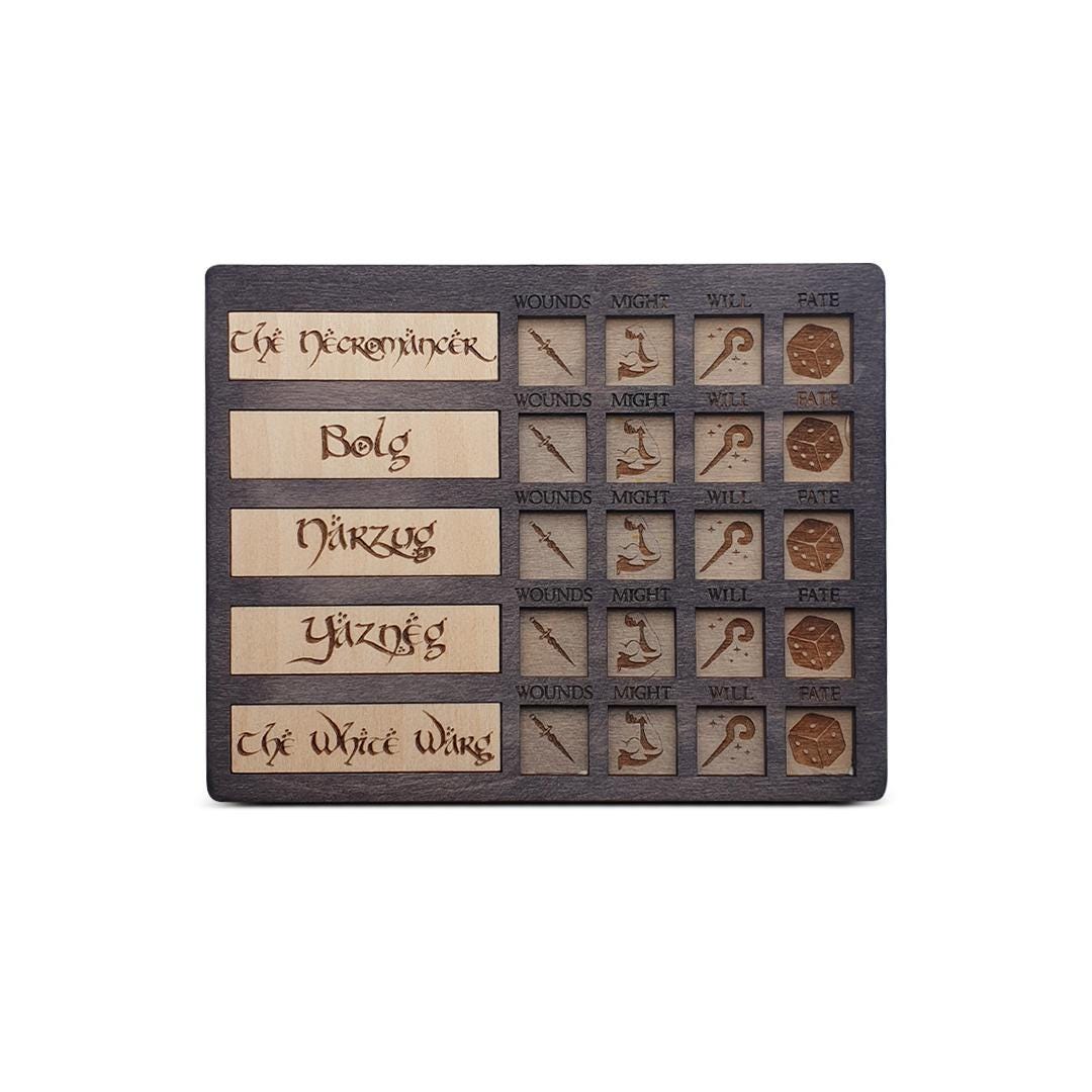 MESBG Hero Tracker Board, Middle Earth Strategy Battle Game Dashboard ...