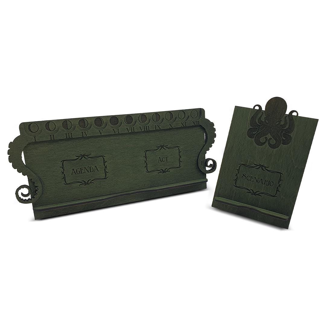 Arkham Horror LCG Agenda Act Stand + Scenario Stand, Wooden Card Holder ...