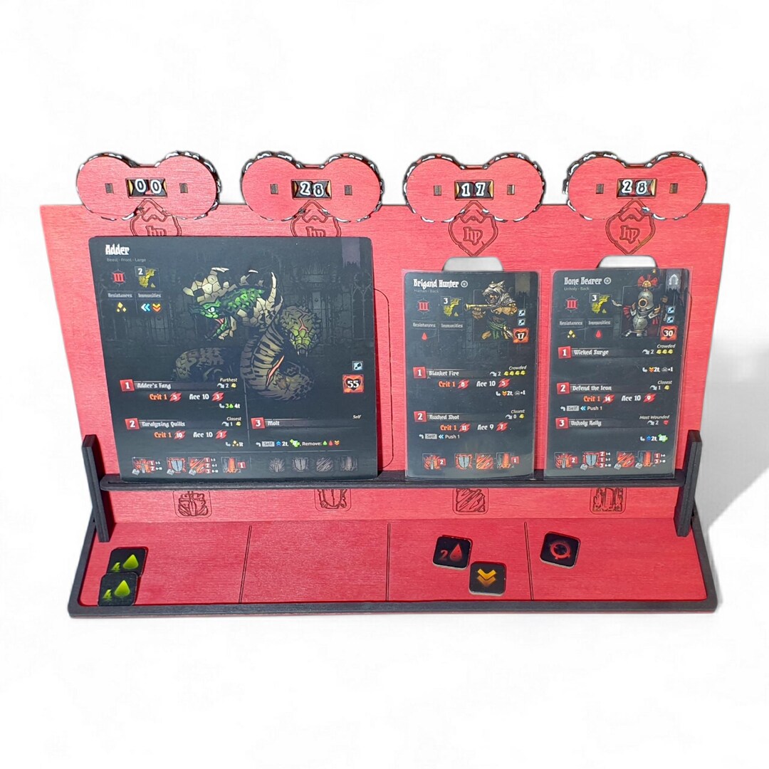 Darkest Dungeon Monster Tracker, Wooden Health Tracker, Life Counter ...