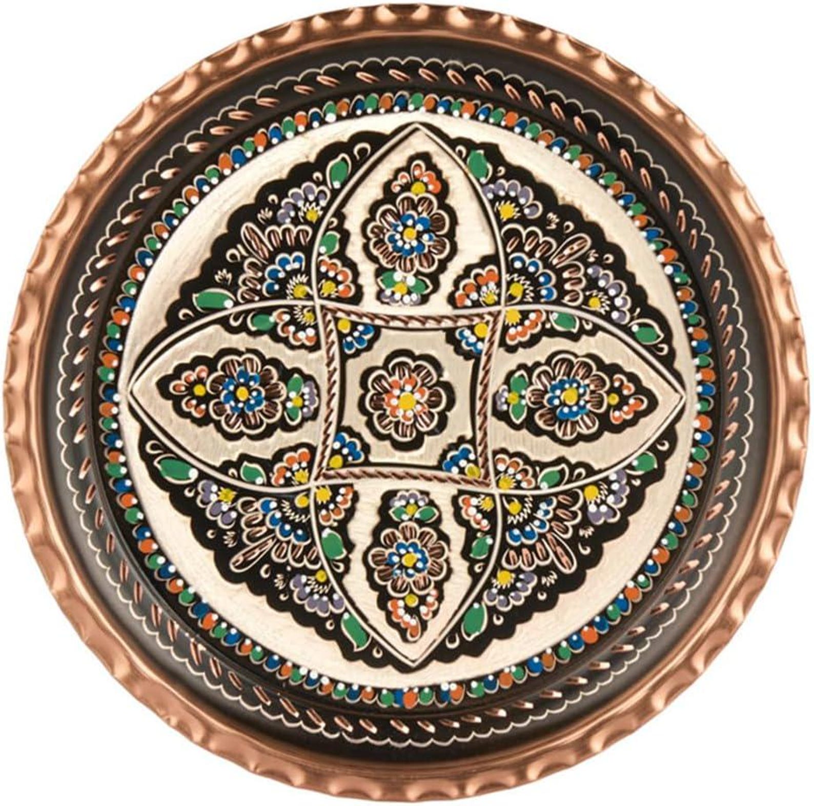 Handmade Copper Turkish Coffee Tray: Engraved Bohemian Decor - Etsy